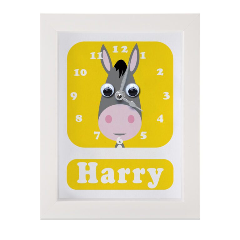 Personalised Children's Clock - Tiger - Stripey Cats